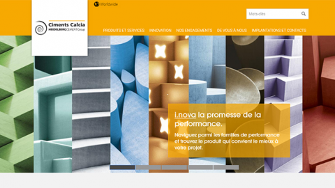 Ciments Calcia présente son nouveau site - Nouveautés sites/applis