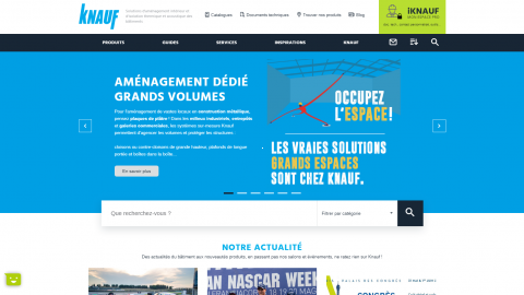 Une nouvelle identité digitale pour Knauf - Nouveautés sites/applis